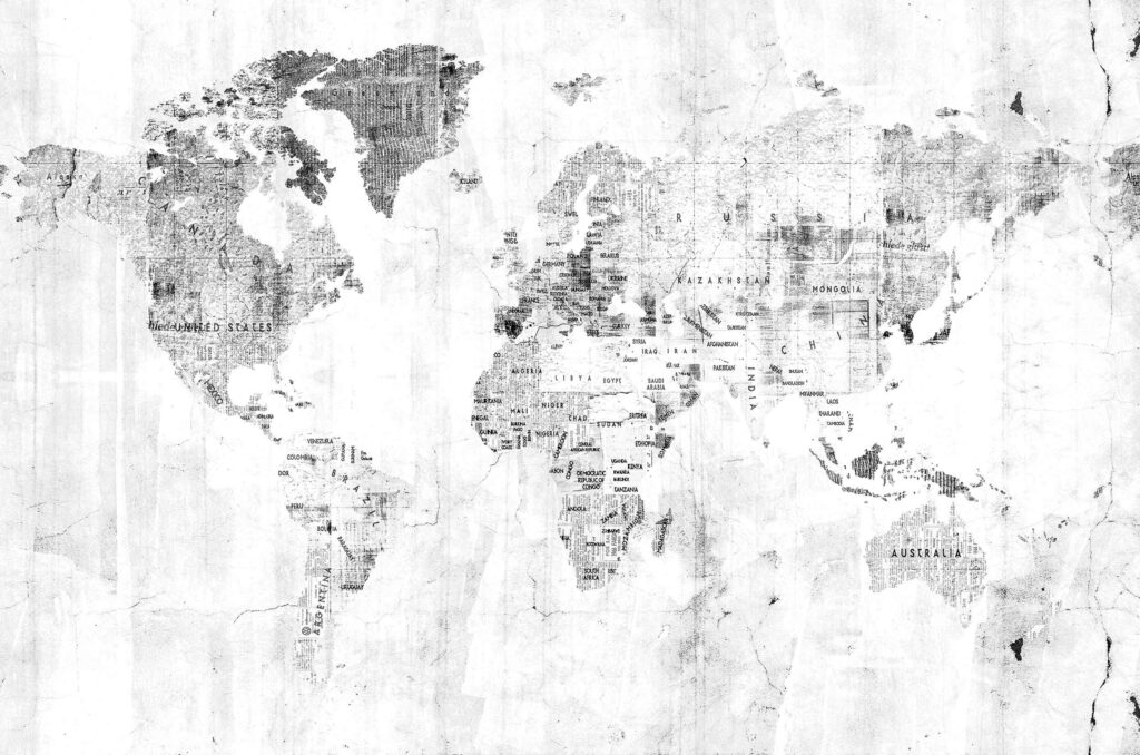 Newspaper map White - Coordonné