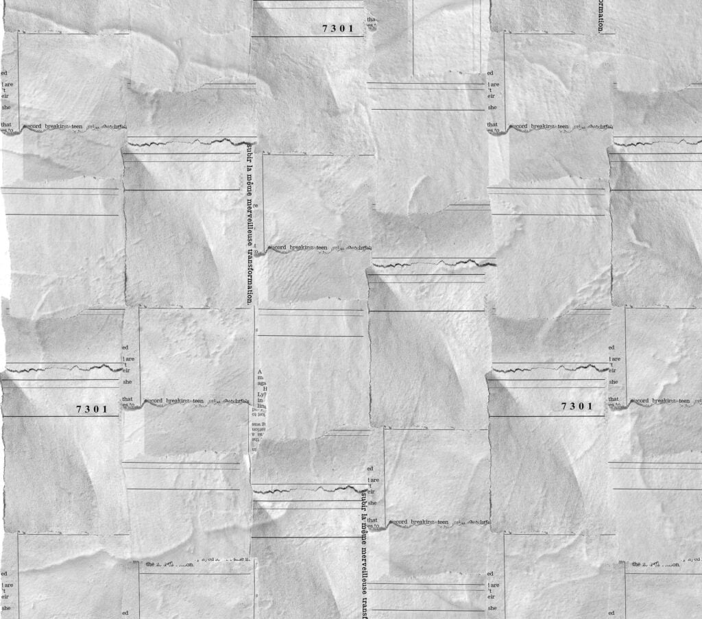 Newspaper pieces Grey – Coordonné