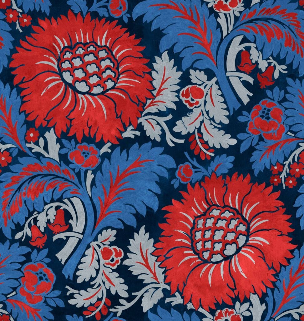 Chinese Damask Vermilion – Coordonné